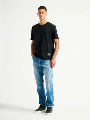 Balmain Straight-leg Faded Denim Jeans - Blue