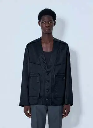 MAISON MARGIELA Buttoned Jacket With Patch Pockets