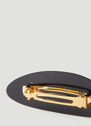 Balenciaga Logo Applique Resin Hair Clip