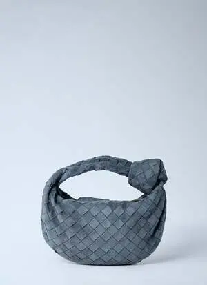 Bottega Veneta Mini Jodie Handbag - Gray