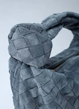 Bottega Veneta Mini Jodie Handbag - Gray
