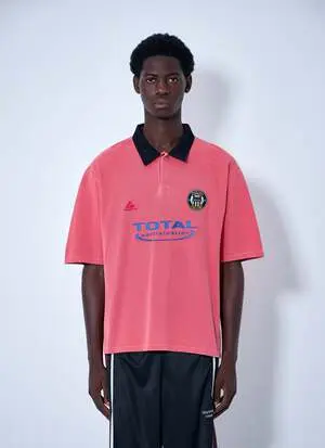 Martine Rose Logo Polo Shirt - Pink