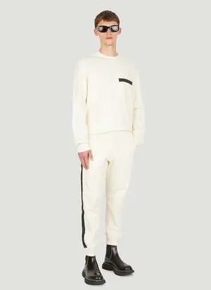 Alexander McQueen Logo Patch Crewneck Sweatshirt