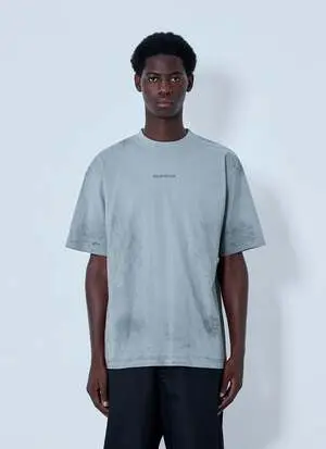 Balenciaga Logo Motif T-shirt - Gray