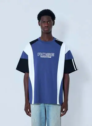 Martine Rose Graphic Panel T-shirt - Blue