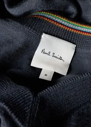 Paul Smith Washable Wool V-neck Pullover - Blue