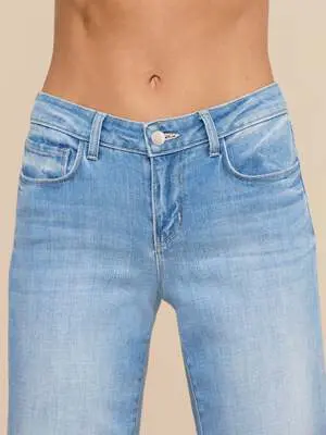 L'Agence Joanne Low-rise Wide-leg Jean - Pacific