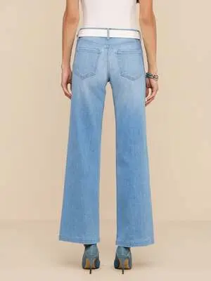 L'Agence Joanne Low-rise Wide-leg Jean - Pacific
