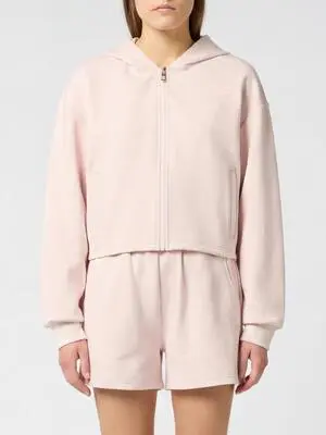 PLEIN SPORT Cotton Blend Hooded Sweatshirt With Logo Detail - Fuchsia