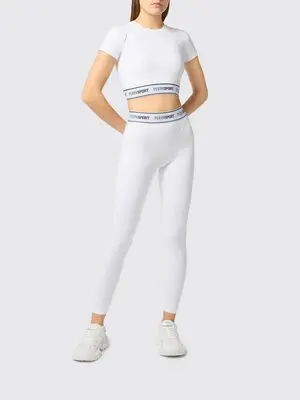 PLEIN SPORT Logo Waist Leggings - White