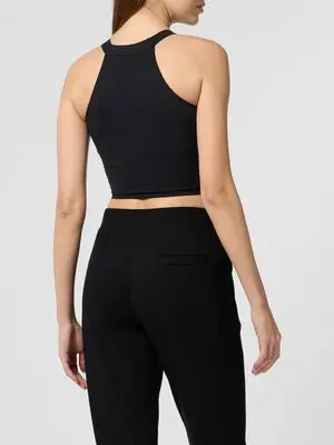 PLEIN SPORT Cropped Sports Top - Black