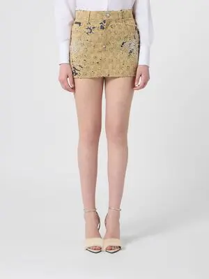 Philipp Plein Embellished Pencil Skirt - Beige