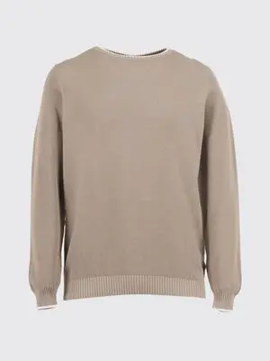 Fedeli Crew Neck Long Sleeve Cotton Jumper