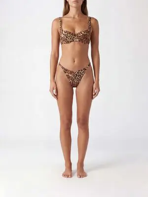 MC2 SAINT BARTH Leopard Print Bikini Set - Sand