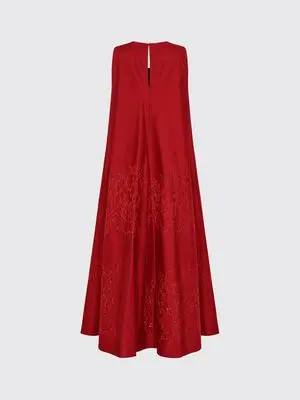 Liviana Conti Sleeveless Embroidered Maxi Dress