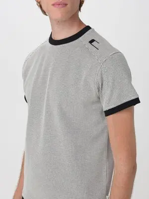 CARRER Crewneck T-shirt In Cotton Blend With Contrast Logo - Grey