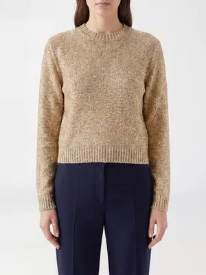 Brunello Cucinelli Linen And Cashmere Long-sleeved Crew Neck Jumper - Grey