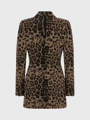 Dolce & Gabbana Leopard Print Double Breasted Blazer