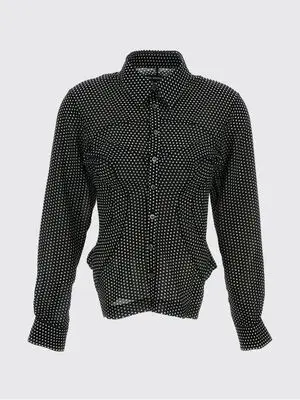 Junya Watanabe Polka Dot Print Slim Fit Jersey Shirt