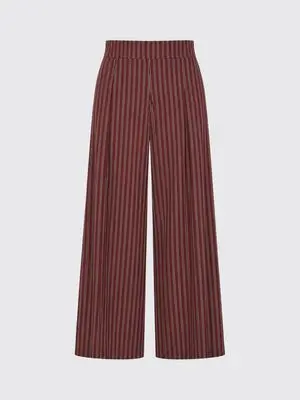 Patrizia Pepe Striped Wide Leg Trousers