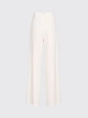 HANITA High-waisted Wide-leg Trousers In Polyester Crêpe