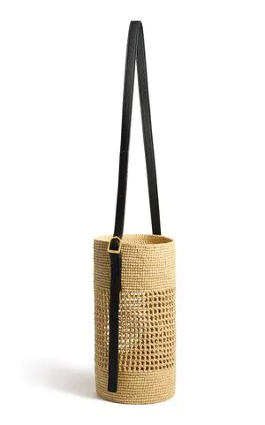 Khaite Billie Small Raffia Bucket Bag - Neutral
