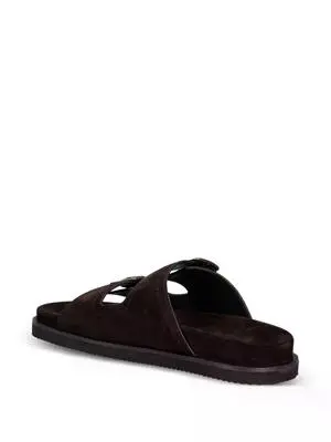 Gant Suede Double Buckle Slides