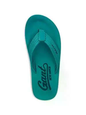 Gant Logo-print Braided Flip-flops