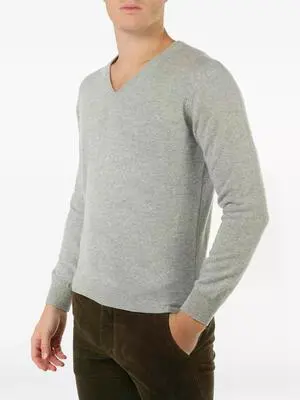AL DUCA D’AOSTA 1902 V-neck Ribbed Sweater