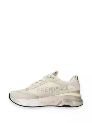 Premiata Moerund 8080 Panelled Logo-patch Sneakers - Neutrals