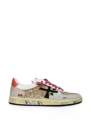 Premiata Bskt Clayd 8166 Glitter-detail Panelled Lace-up Sneakers