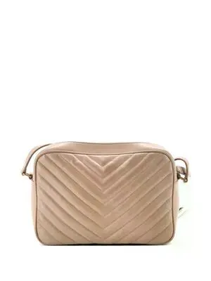 Saint Laurent Lou Camera Bag Matelassé Chevron Leather Small Crossbody Bag - Neutrals