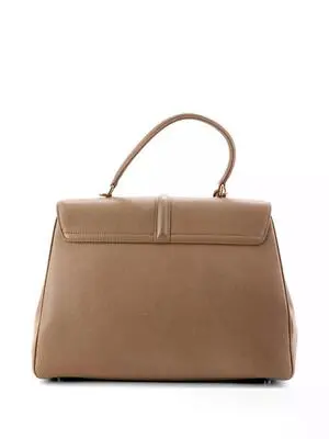 Celine 16 Top Handle Bag Grained Calfskin Medium Shoulder Bag - Brown