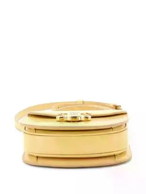 Celine Triomphe Besace Clea Leather Mini Satchel - Yellow