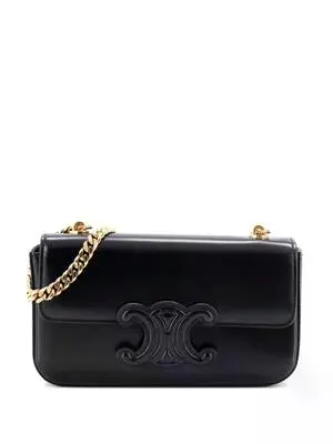 Celine Triomphe Chain Leather Shoulder Bag