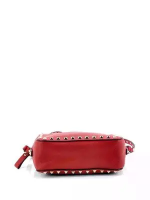 Valentino Garavani Rockstud Camera Leather Crossbody Bag - Red