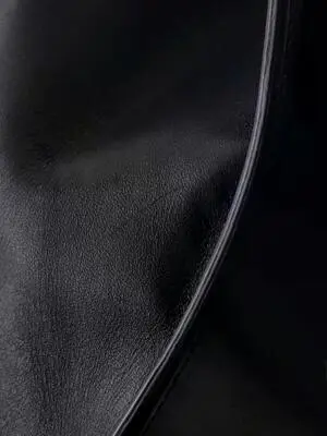 Saint Laurent Monogram Tassel Leather Medium Crossbody Bag - Black