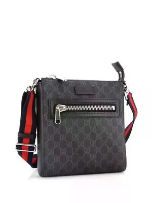 Gucci Gg Coated Canvas Messenger Bag