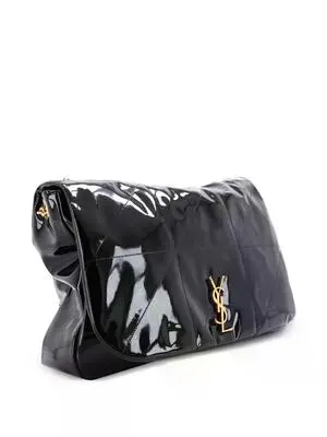 Saint Laurent Jamie 4.3 Quilted Patent Large Shoulder Bag - Black