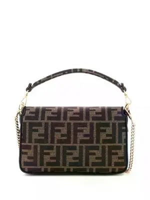 Fendi Zucca Canvas Mini Baguette Crossbody Bag - Brown
