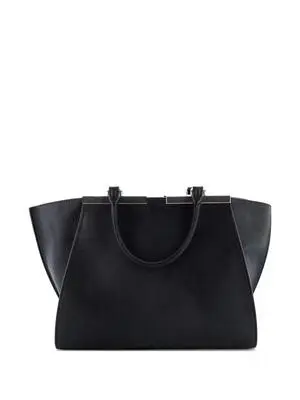 Fendi 3 Jours Satchel In Leather - Black
