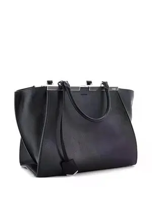 Fendi 3 Jours Satchel In Leather - Black