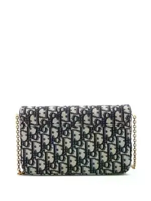 Dior Saddle Chain Clutch Bag - Blue