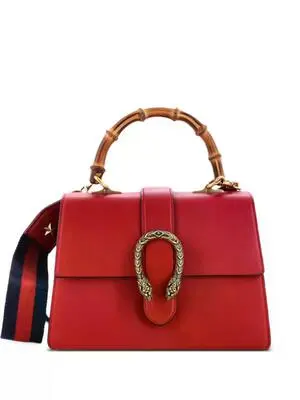 Gucci Dionysus Bamboo Top Handle Bag - Red