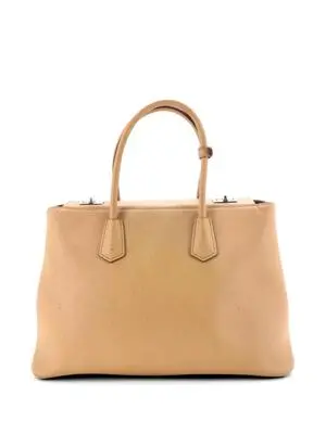 Prada Twin Saffiano Leather Tote Bag - Neutrals