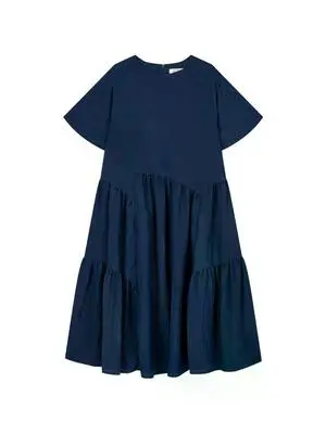 STUDIO TOMBOY Asymmetric Tiered A-line Dress