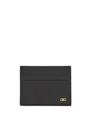 FERRAGAMO Gancini Card Holder - Black