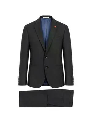 MANUEL RITZ Single-breasted Notched-lapels Suit - Black