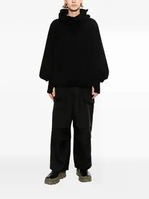JULIUS Draped Neck Hoodie