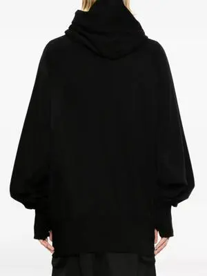 JULIUS Draped Neck Hoodie